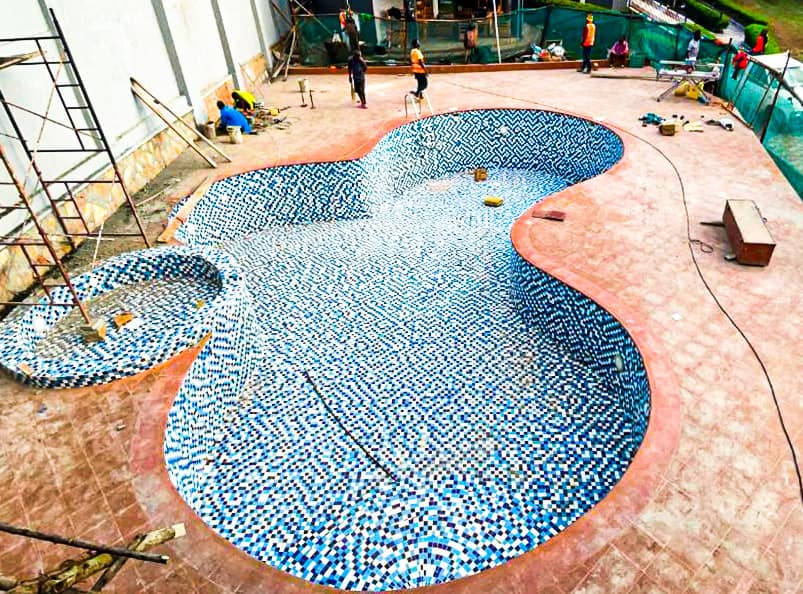 Skimmer-Type Swimming Pool at Pearl on the Nile Hotel, Jinja - Pool Doctors (U) Ltd