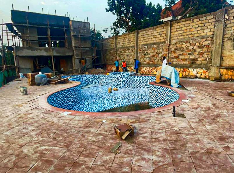 Skimmer-Type Swimming Pool at Pearl on the Nile Hotel, Jinja - Pool Doctors (U) Ltd
