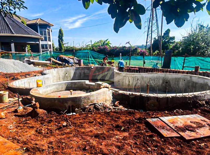 Skimmer-Type Swimming Pool at Pearl on the Nile Hotel, Jinja - Pool Doctors (U) Ltd